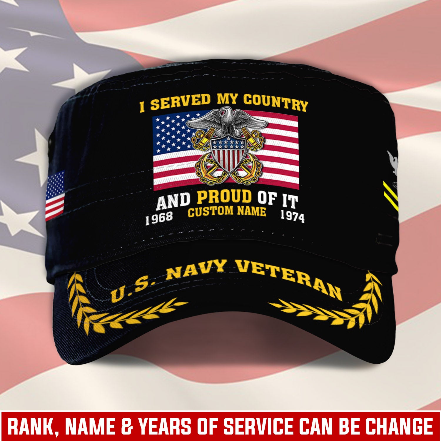 Cowgic Veteran U.S NAVY Military Cap – COWGIC